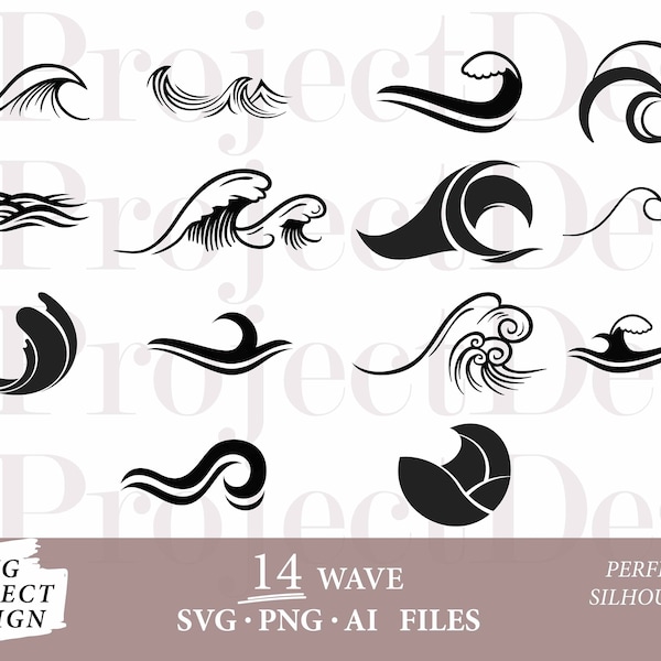Wave Svg - Etsy
