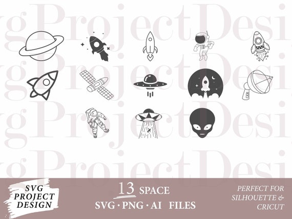 13 Space Svg Space Png Rocket Svg Alien Svg Space Ship - Etsy