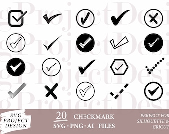 Check Mark Svg - Etsy