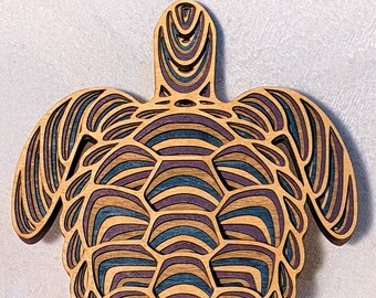 Wood Turtle Wall Decor - Etsy