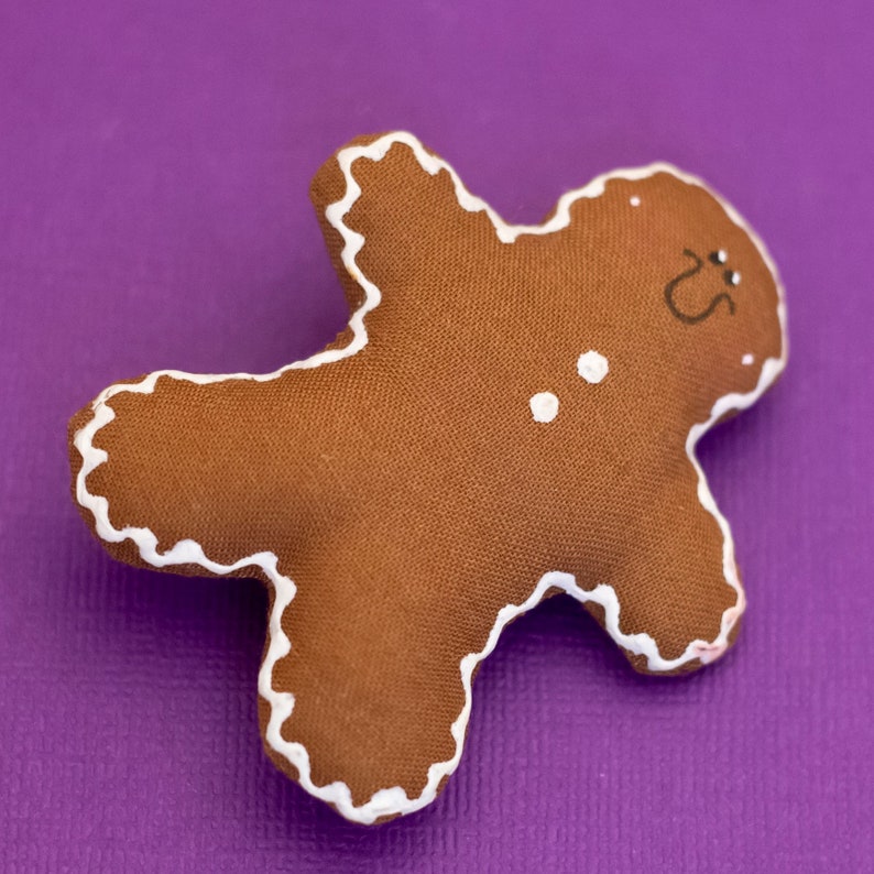 Vintage Adorable Ginger Man Bread Fabric Brooch - Q35 - Etsy