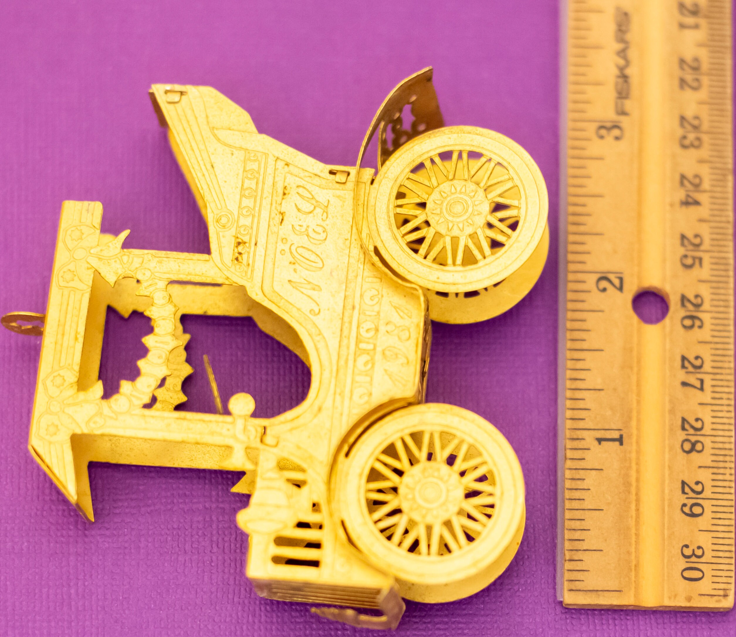 Vintage Metal Gold Tone Royal Carriage by Gorham BX9 - Etsy