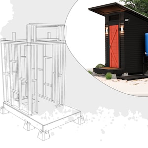 Outhouse WC Building PDF Plan - Etsy
