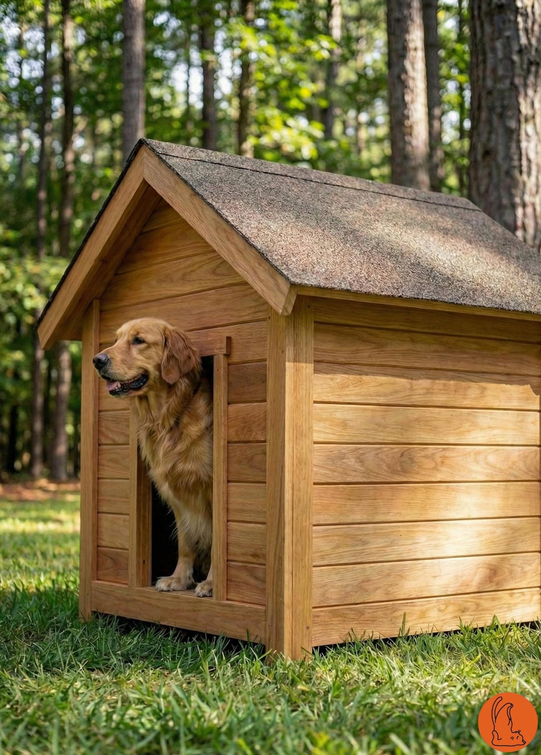Modern Large Dog House DIY Plans: Insulated Outdoor Wood Kennel ...