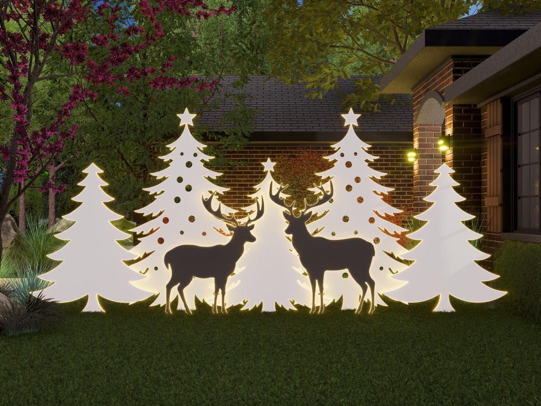 Christmas Silhouettes Outside