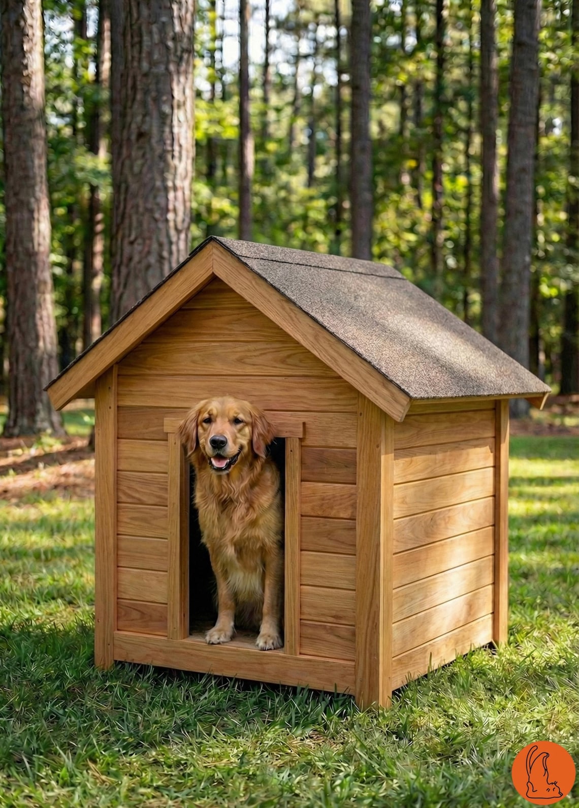 Modern Large Dog House DIY Plans: Insulated Outdoor Wood Kennel ...