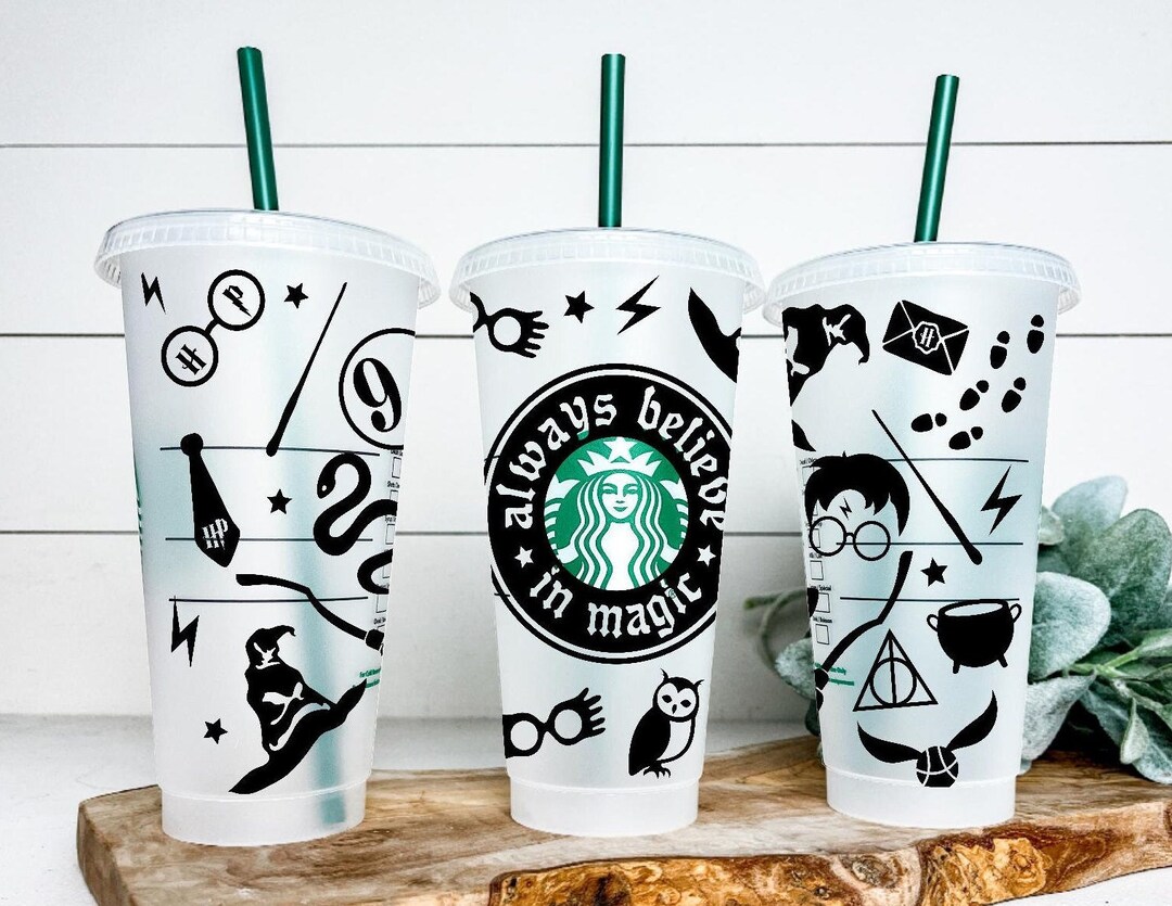 Wizard Magic Starbucks Cup: Book Lover Gift, Always Believe - Etsy