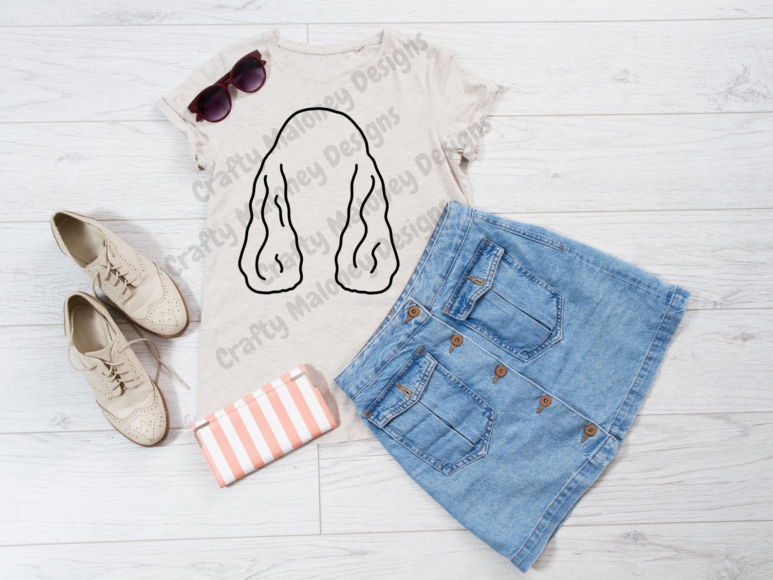 Spaniel Svg, Cocker Spaniel Ears, Springer Spaniel Gifts, Dog Ear ...