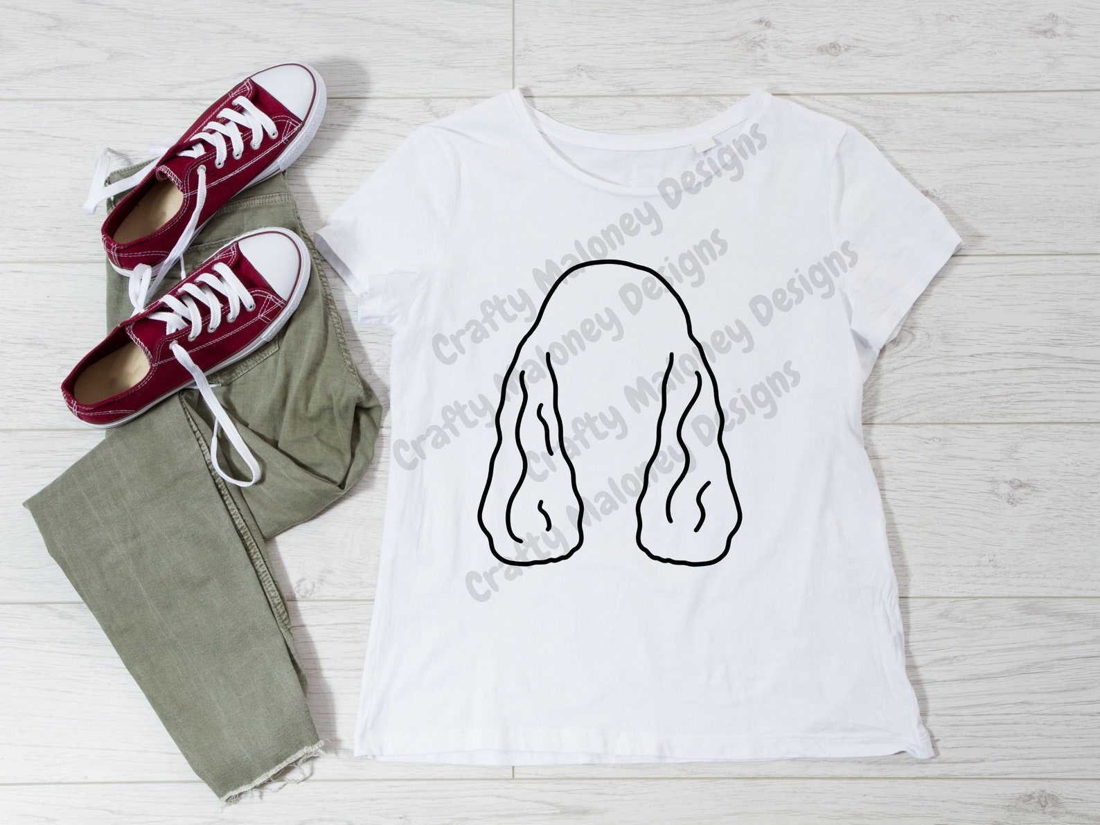 Spaniel Svg, Cocker Spaniel Ears, Springer Spaniel Gifts, Dog Ear ...