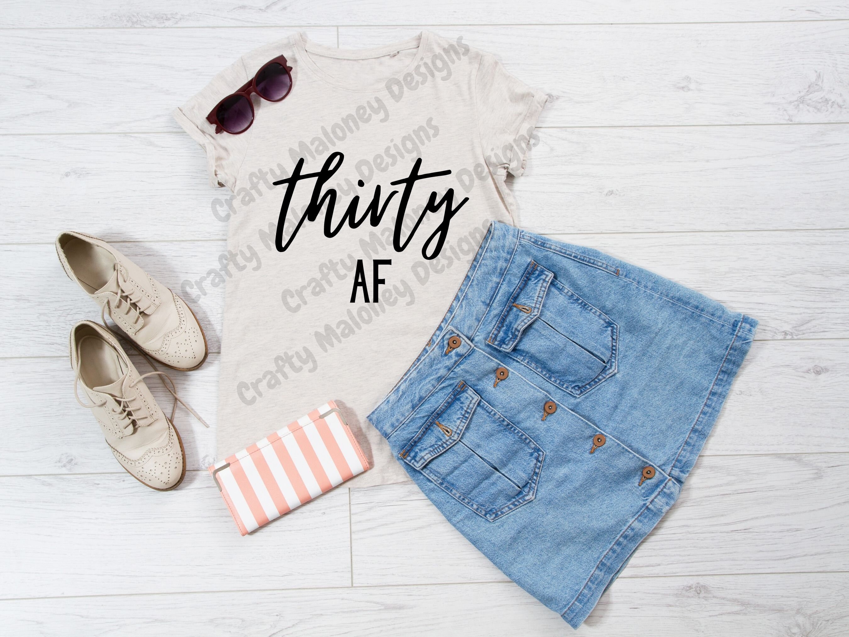 Thirty AF SVG, Png, Jpg, 30th Birthday SVG, 30th Birthday Shirt, 30th ...