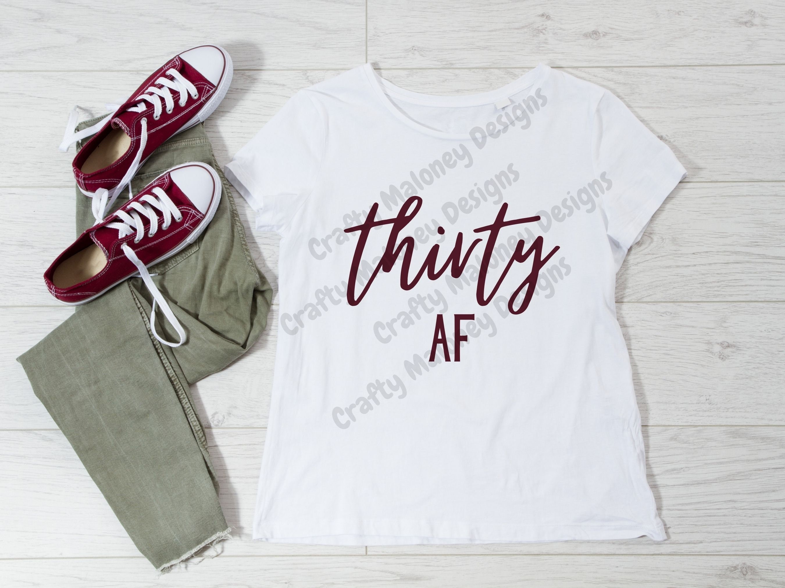 Thirty AF SVG, Png, Jpg, 30th Birthday SVG, 30th Birthday Shirt, 30th ...