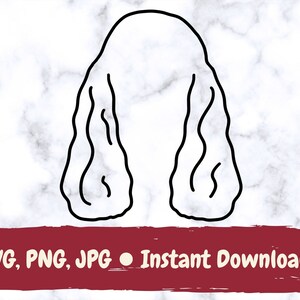 Spaniel Svg, Cocker Spaniel Ears, Springer Spaniel Gifts, Dog Ear ...