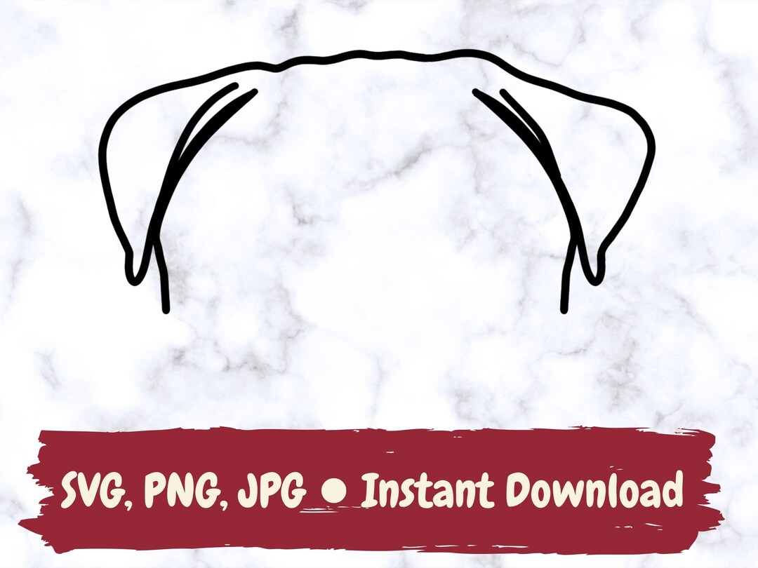 Pug Svg, Pug Ears Svg, Pug Life Svg, Dog Ears Svg, Dog Silhouette Svg ...