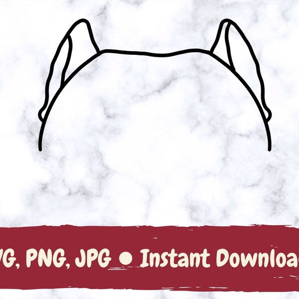 Dog Ear Outline - Etsy