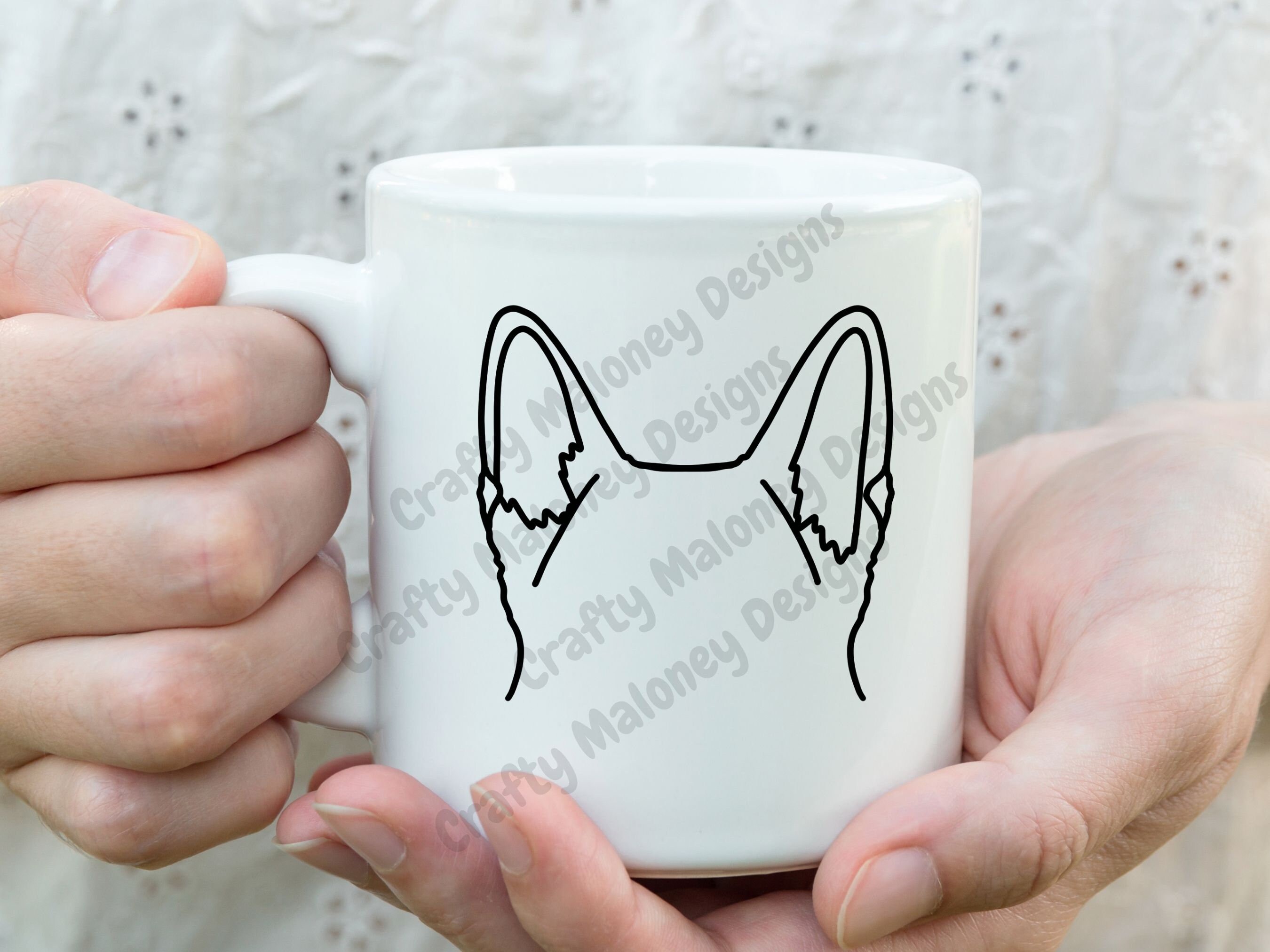 German Shepherd Svg, German Shepherd Ears, Dog Outline, Dog Ear Outline ...