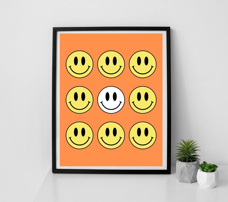 Smiley Face Pop Art / Multiple Colors / Instant Download - Etsy