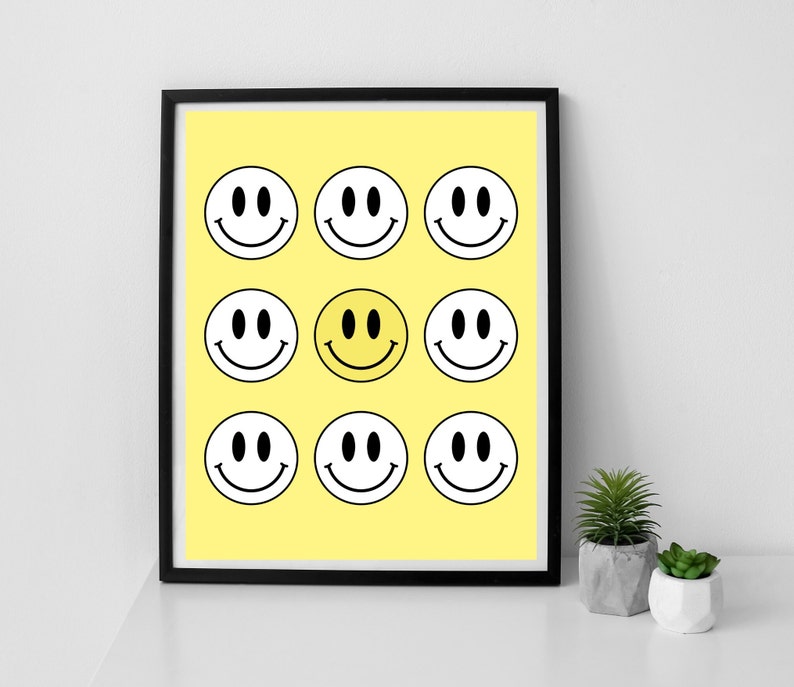 Smiley Face Pop Art / Multiple Colors / Instant Download - Etsy