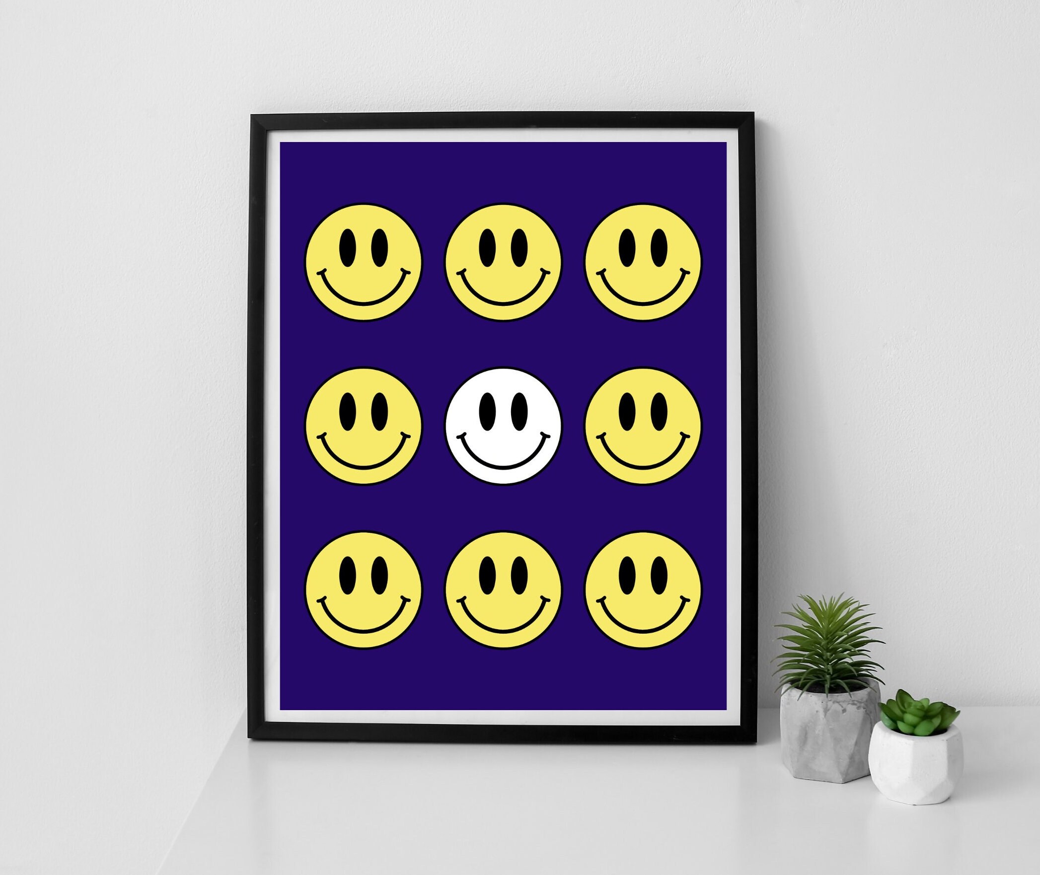 Smiley Face Pop Art / Multiple Colors / Instant Download - Etsy