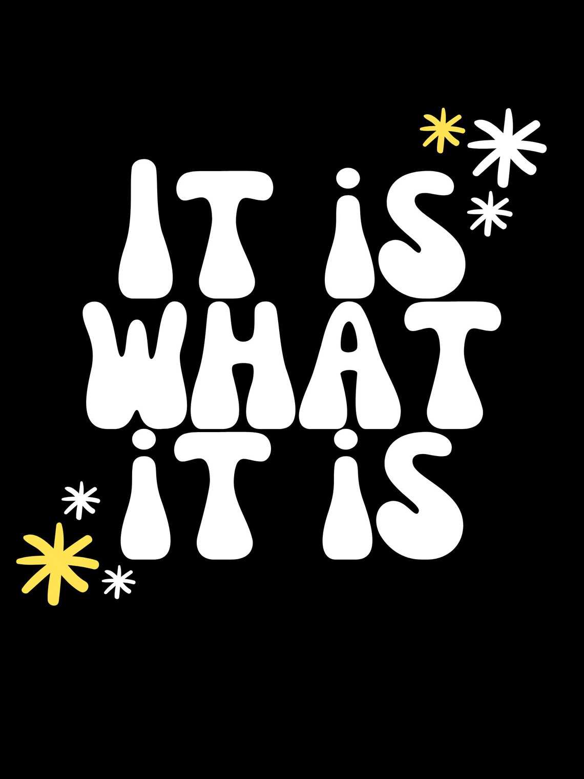 It is What It is Retro Printable Art / Multiple Color Options - Etsy