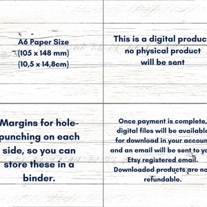 A6 Daily Notes Printable Template, Daily Notes Planner, Note Template ...