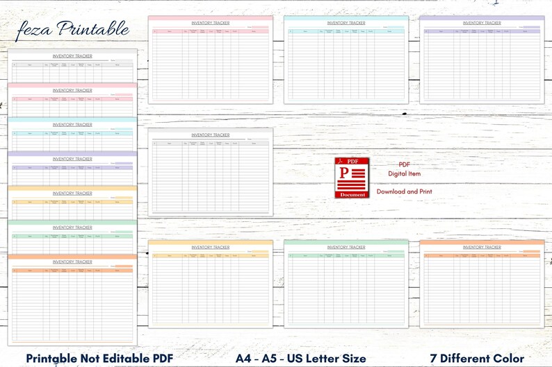 Reseller Inventory Printable, Inventory Tracker Template Inventory ...