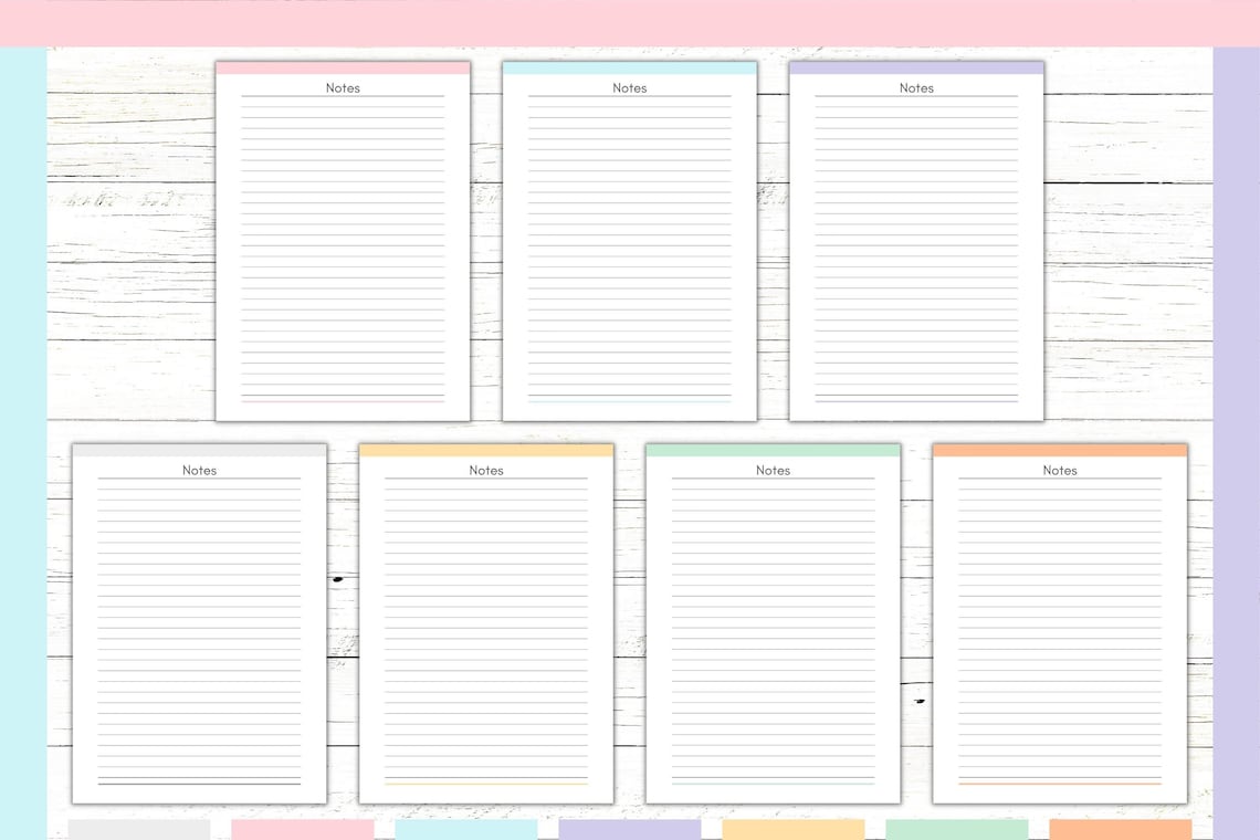 Blank List Template Printable Bundle, Blank List Bundle, Checklist ...