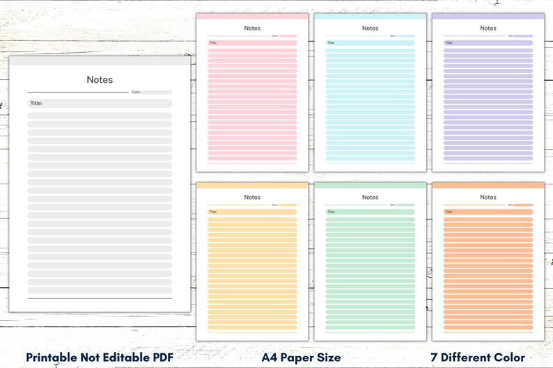 To Do List Printable Template, Note Pages Template, to Do List Sheet ...