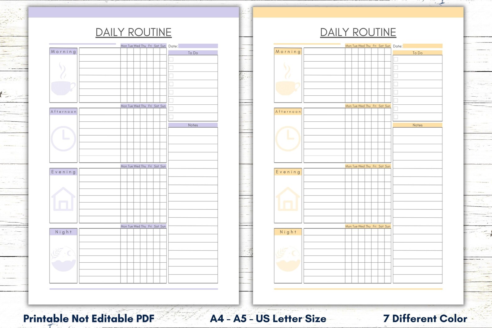 Printable Daily Routine, Daily Routine Chart, Printable Daily Routine ...