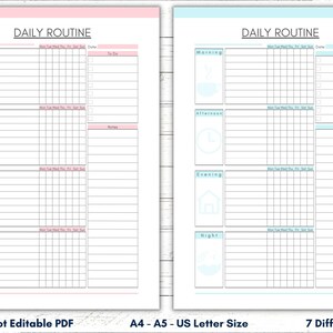 Printable Daily Routine, Daily Routine Chart, Printable Daily Routine ...