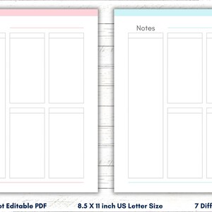 Note Taking Template, Printable Student Planner, Note Paper Printable ...