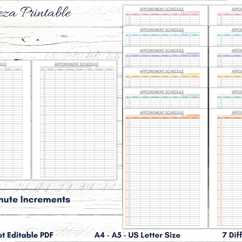 Large Appointment Book - Etsy