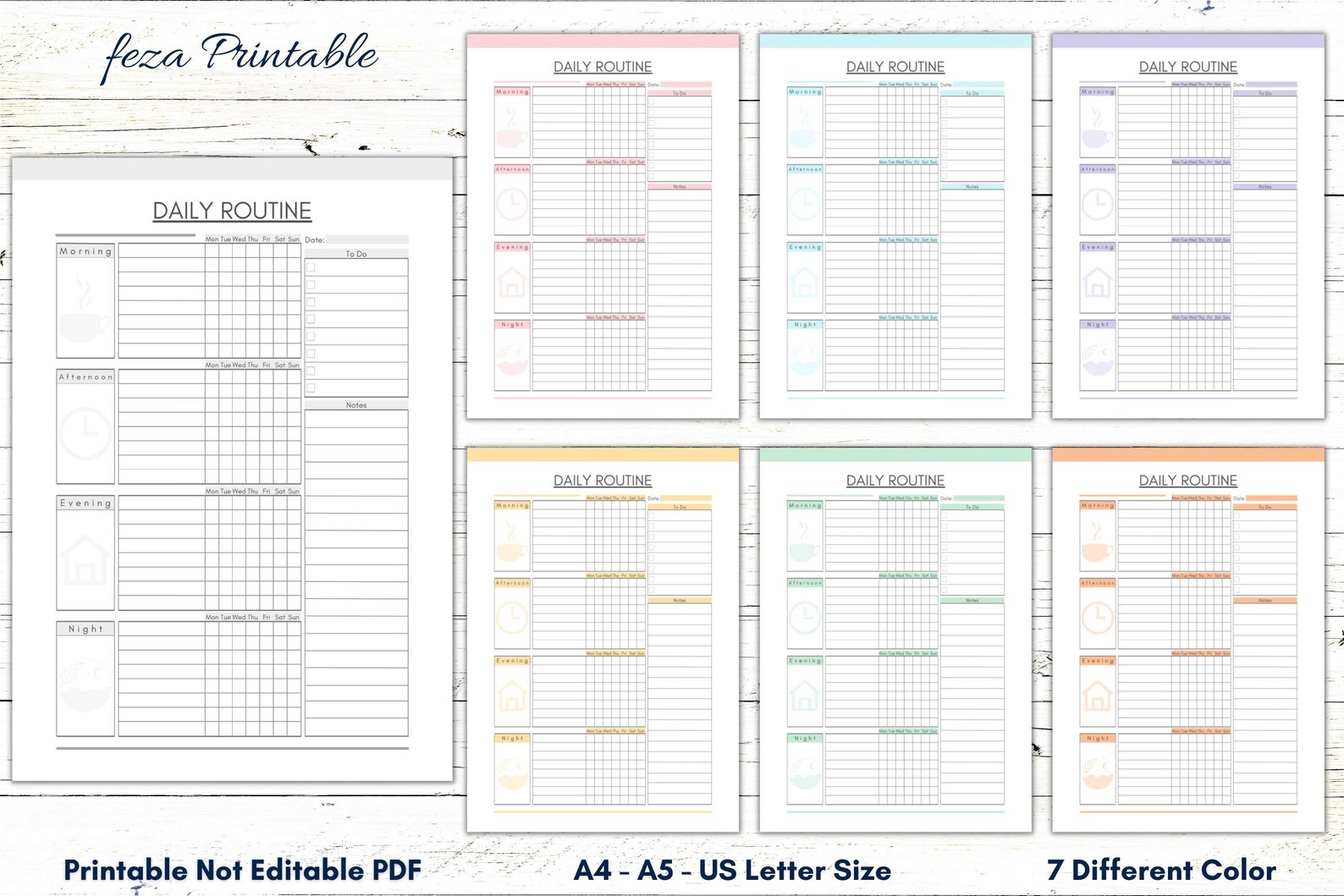 Printable Daily Routine, Daily Routine Chart, Printable Daily Routine ...