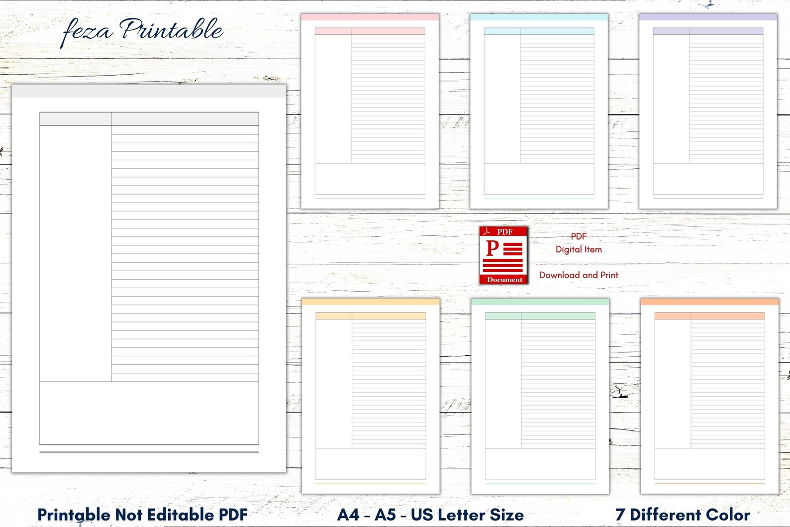 Printable Lined Cornell Notes Template, Cornell Note Taking Method ...