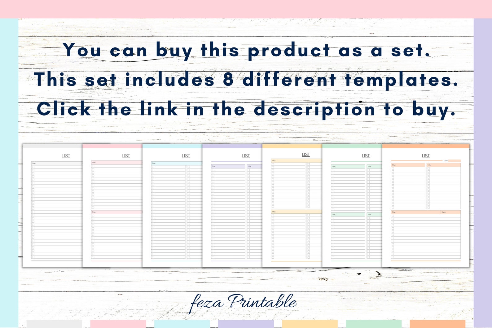 Printable Blank List Template, Blank Checklist Form, Blank List Form ...
