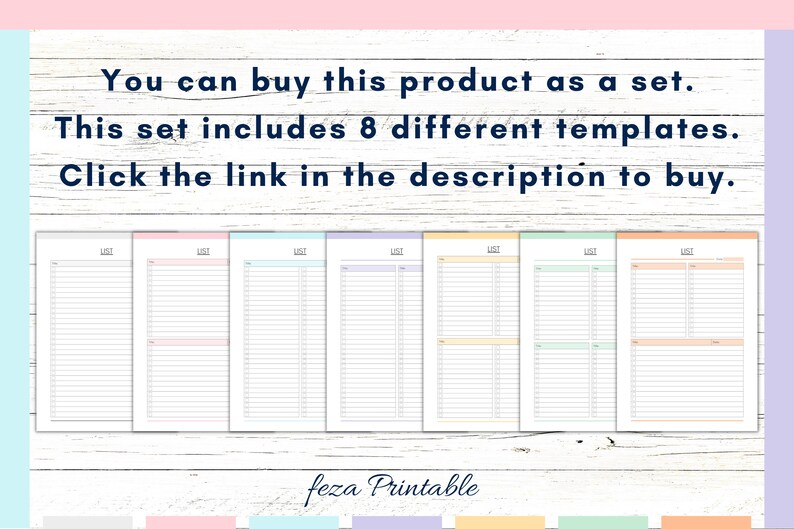 Printable Blank List Template, Blank Checklist Form, Blank List Form ...
