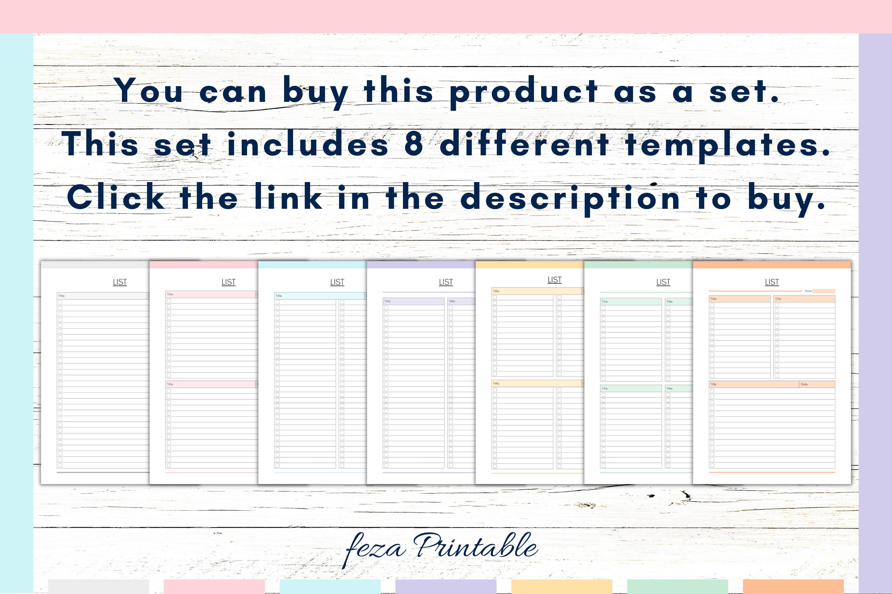 Printable Blank List Template, Blank Checklist Form, Blank List Form ...