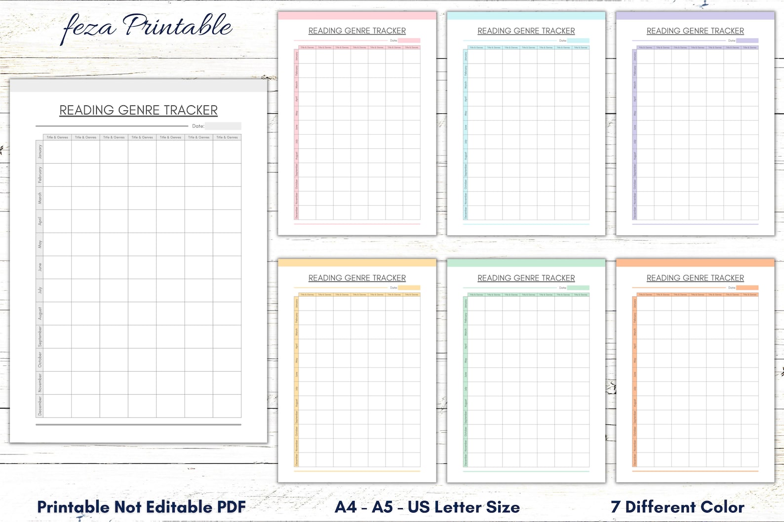 Reading Genre Tracker Printable Template, Reading Genre Chart, Reading ...