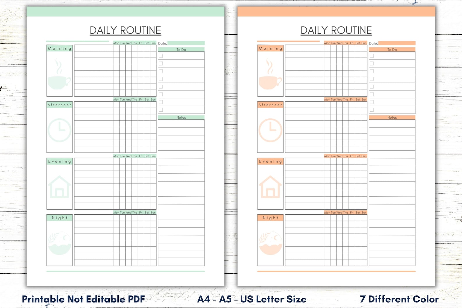 Printable Daily Routine, Daily Routine Chart, Printable Daily Routine ...