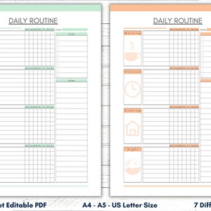 Printable Daily Routine, Daily Routine Chart, Printable Daily Routine ...