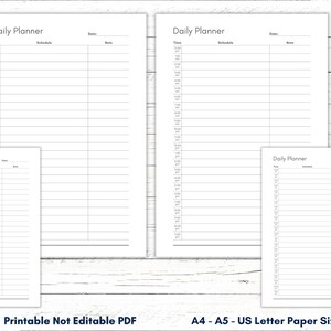 24 Hour Planner Printable, 24 Hour Day Planner, 24 Hourly Planner, 24 ...
