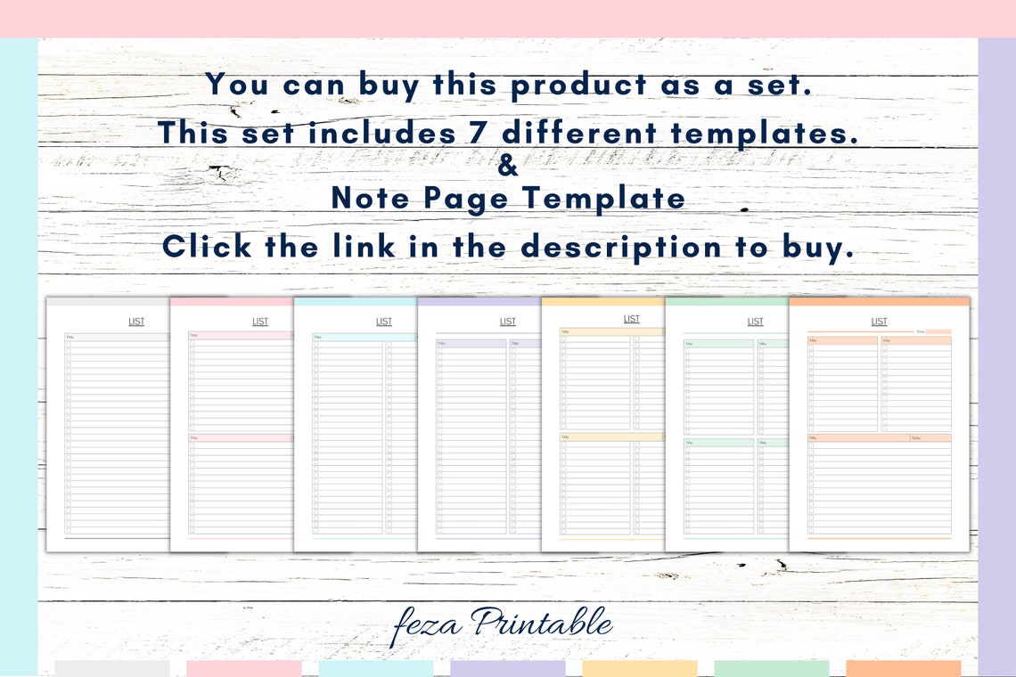 Printable Blank List Template, Blank Checklist Form, Blank List Form ...