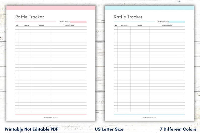 Raffle Tracker, Raffle List, Enter to Win, Event Planner, Event ...