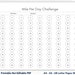 100 Day Running or Walking Challenge Printable Template, 100 Day ...
