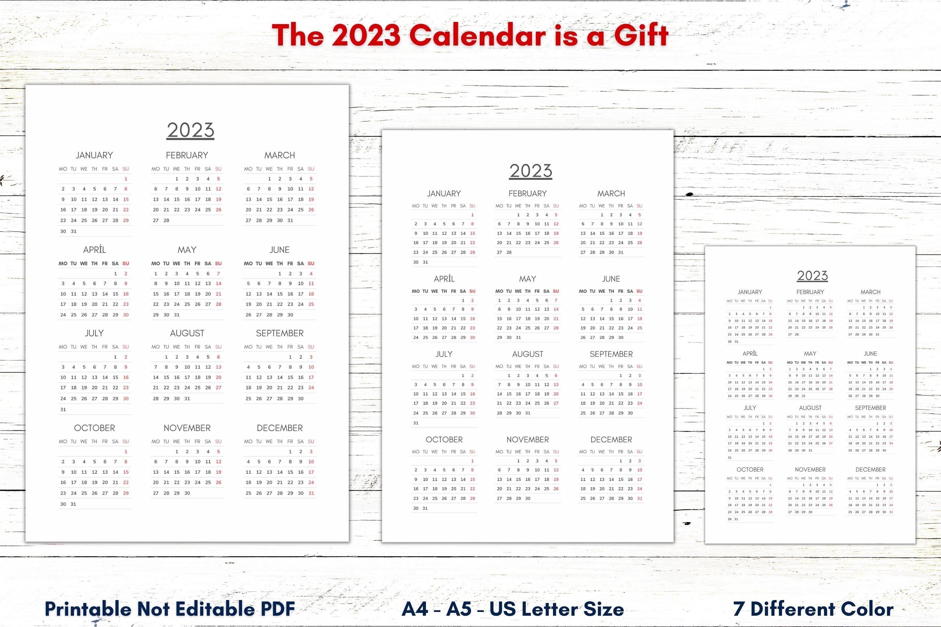 2023 Bucket List Printable Template, 2023 Goals Planner, 2023 Calendar ...