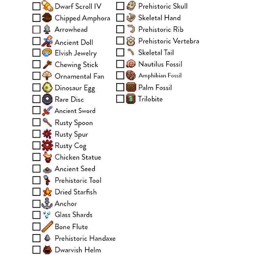 Printable Digital File Stardew Valley Tracker Shipping - Etsy