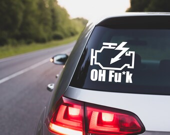 Engine Light Decal - Etsy