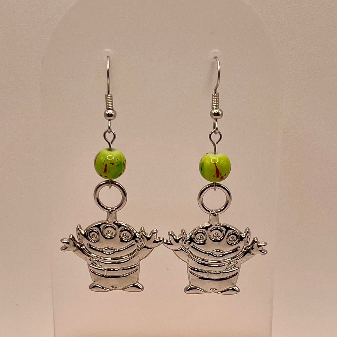 Toy Story Alien LGM Little Green Men Inspired Fan Made Earrings - Etsy