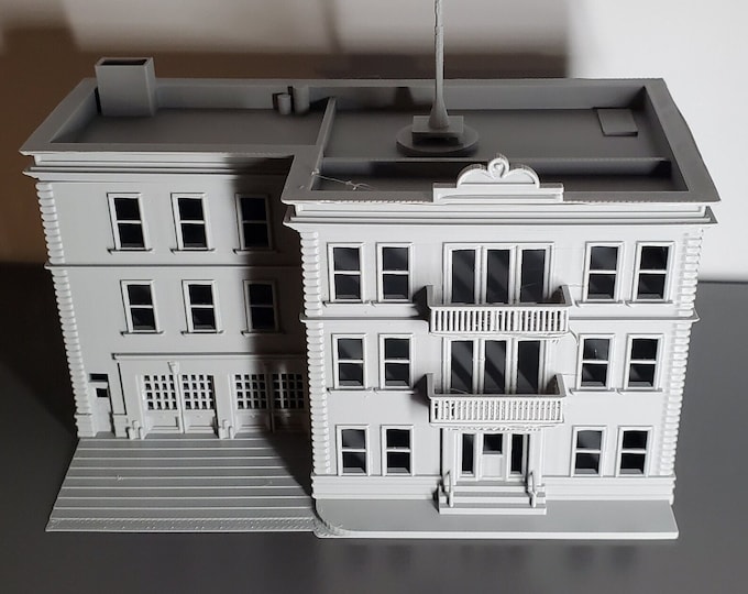 N Scale Building Police Station Building 1:160 - Etsy