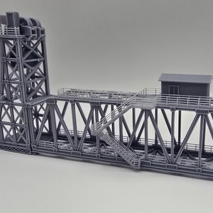 N Scale Lift Bridge Single-track 1:160 - Etsy