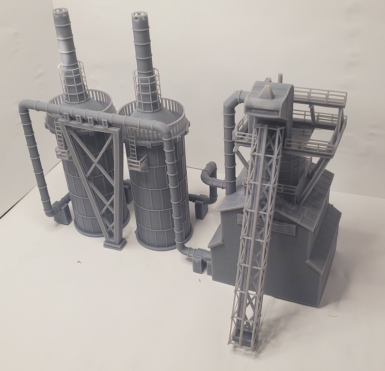 N Scale Building 1:160 Steel Mill / Factory - Etsy